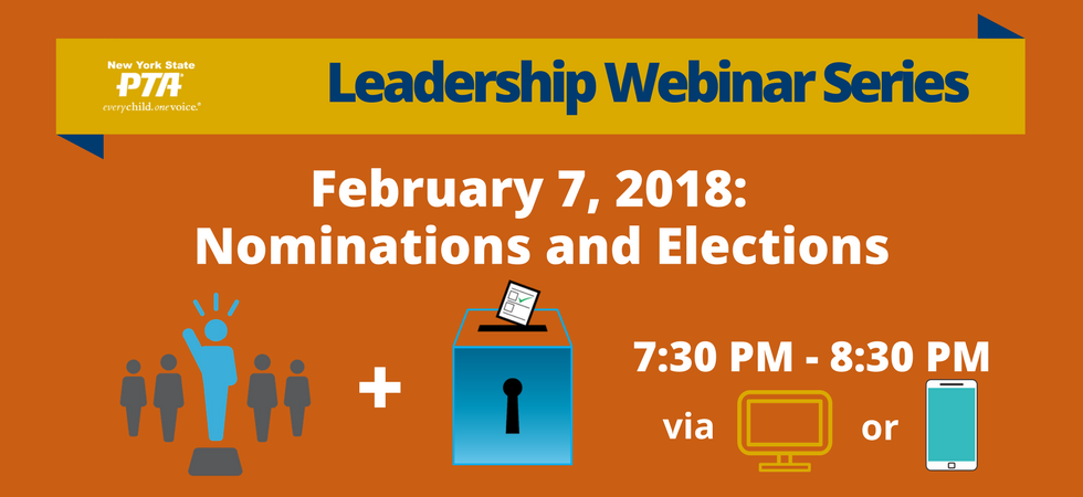 Upcoming Leadership Webinar - Nominations and Elections - New York ...